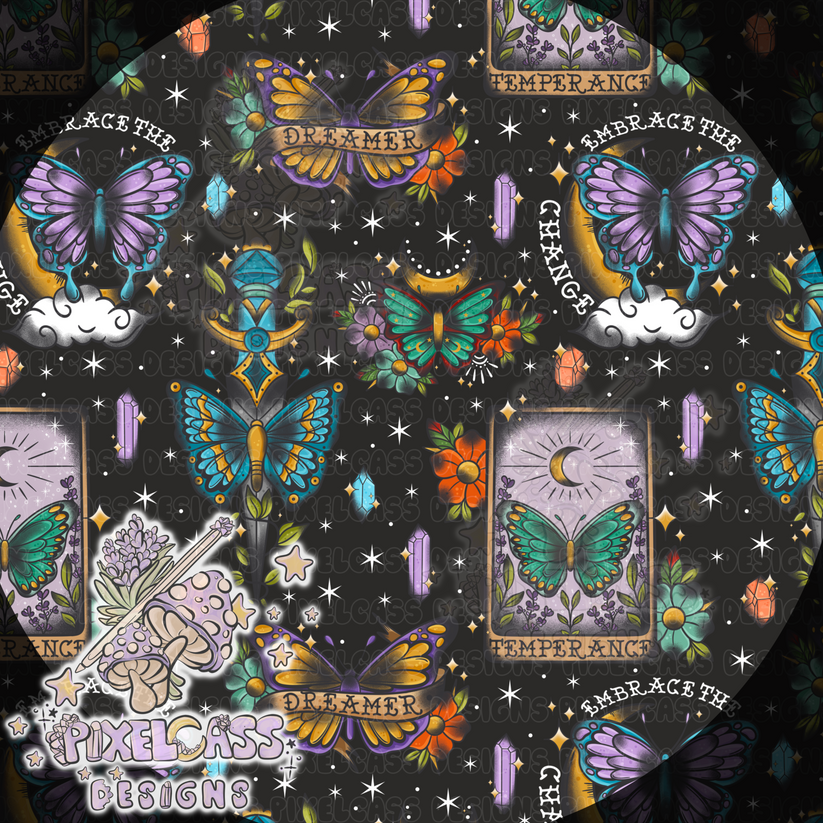 Butterfly Tattoo Flash – pixelcassdesigns