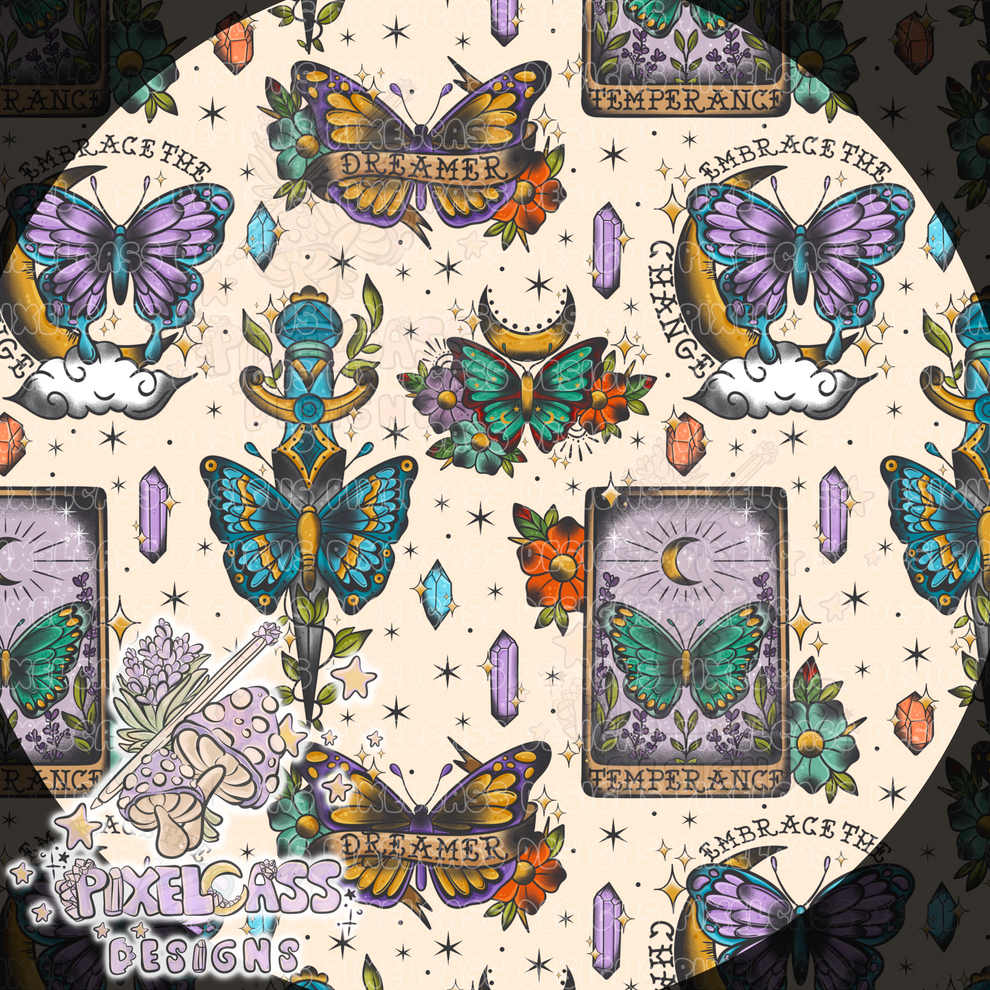 Butterfly Tattoo Flash – pixelcassdesigns