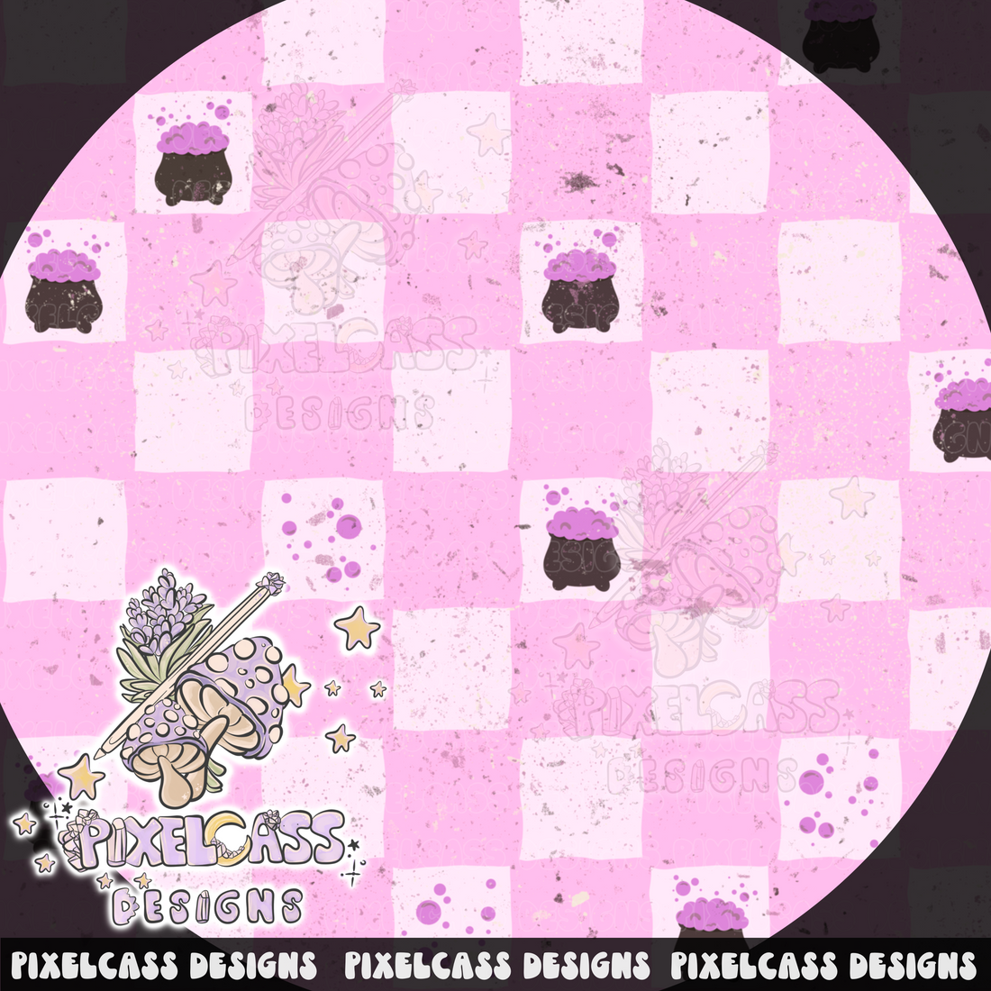 Cauldron Checkerboard – pixelcassdesigns