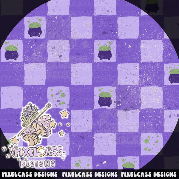 Cauldron Checkerboard – pixelcassdesigns