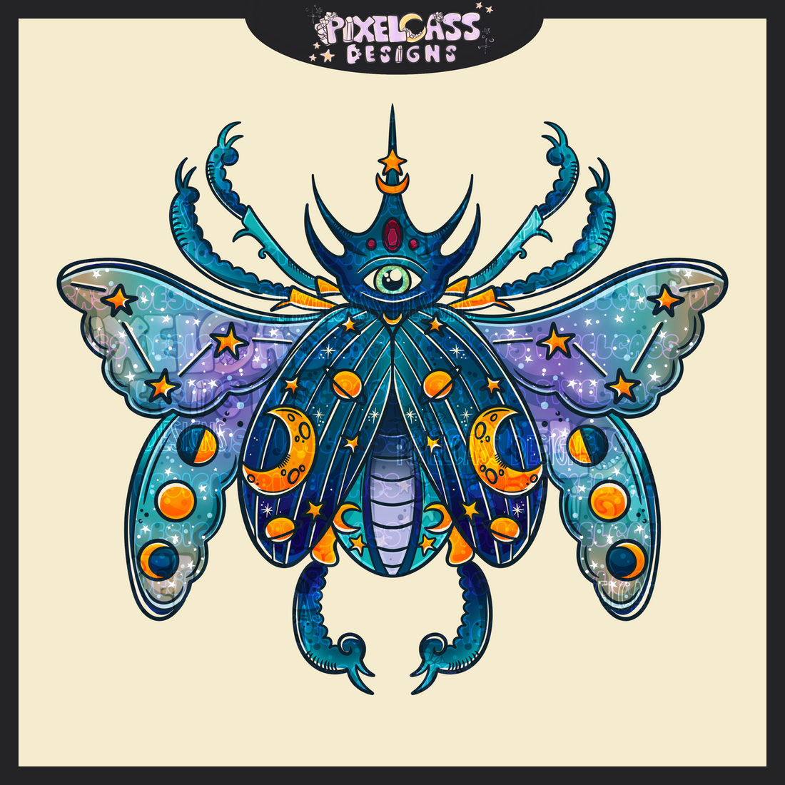 Celestial Beetles PNG SUBLIMATION – pixelcassdesigns