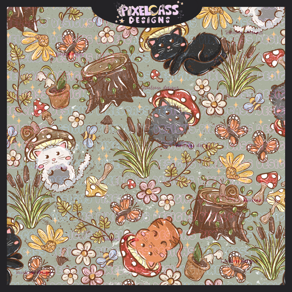 Cottagecore Cats – pixelcassdesigns