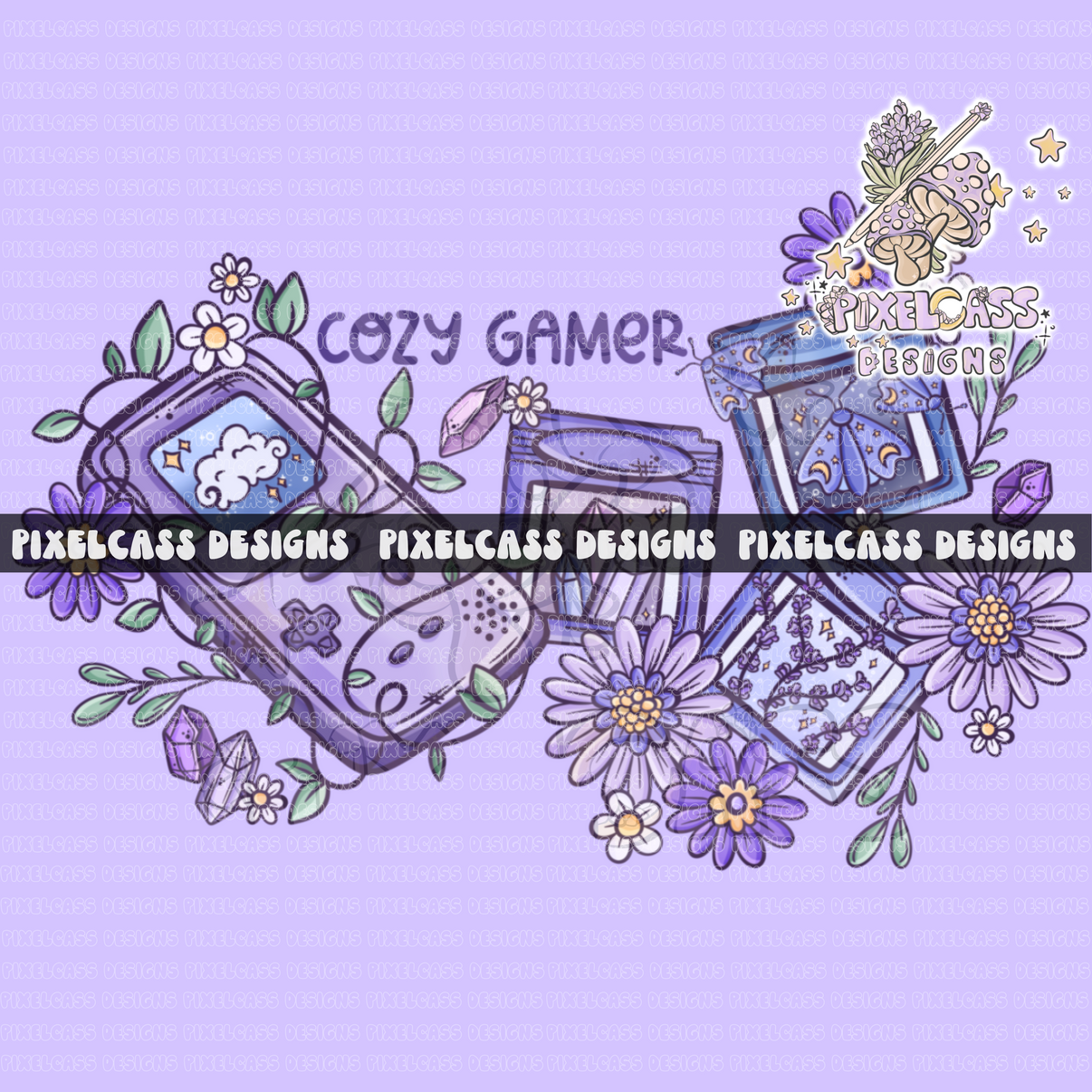 Cozy Gamer PNG SUBLIMATION – pixelcassdesigns