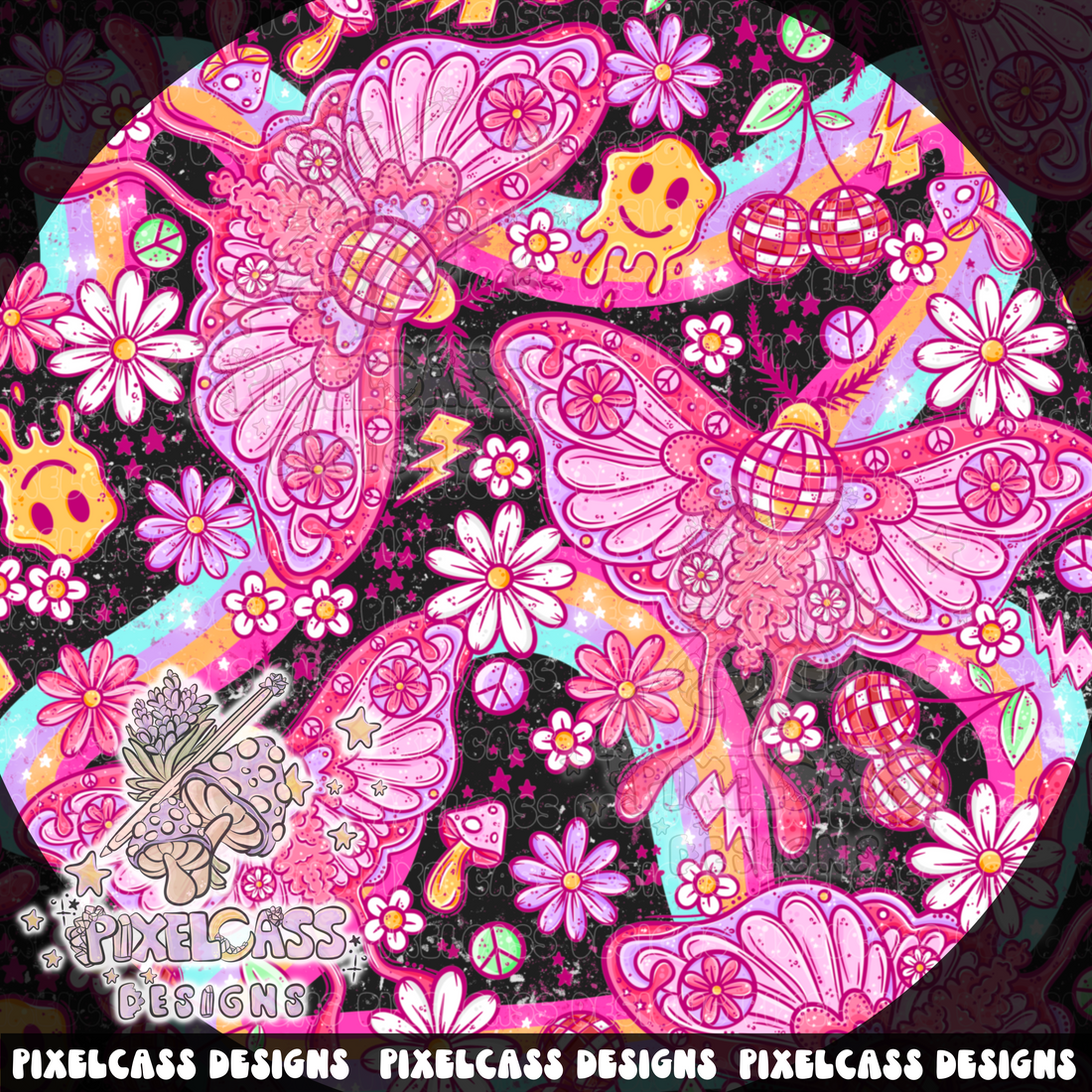 Disco Moths – pixelcassdesigns