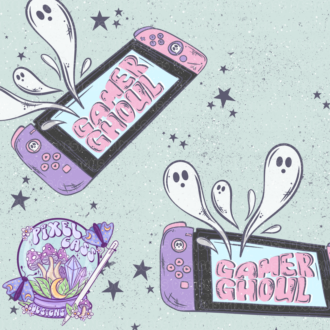 Gamer Ghoul Simple – pixelcassdesigns