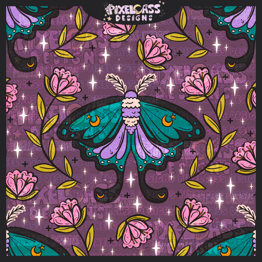 Magic Moths – pixelcassdesigns