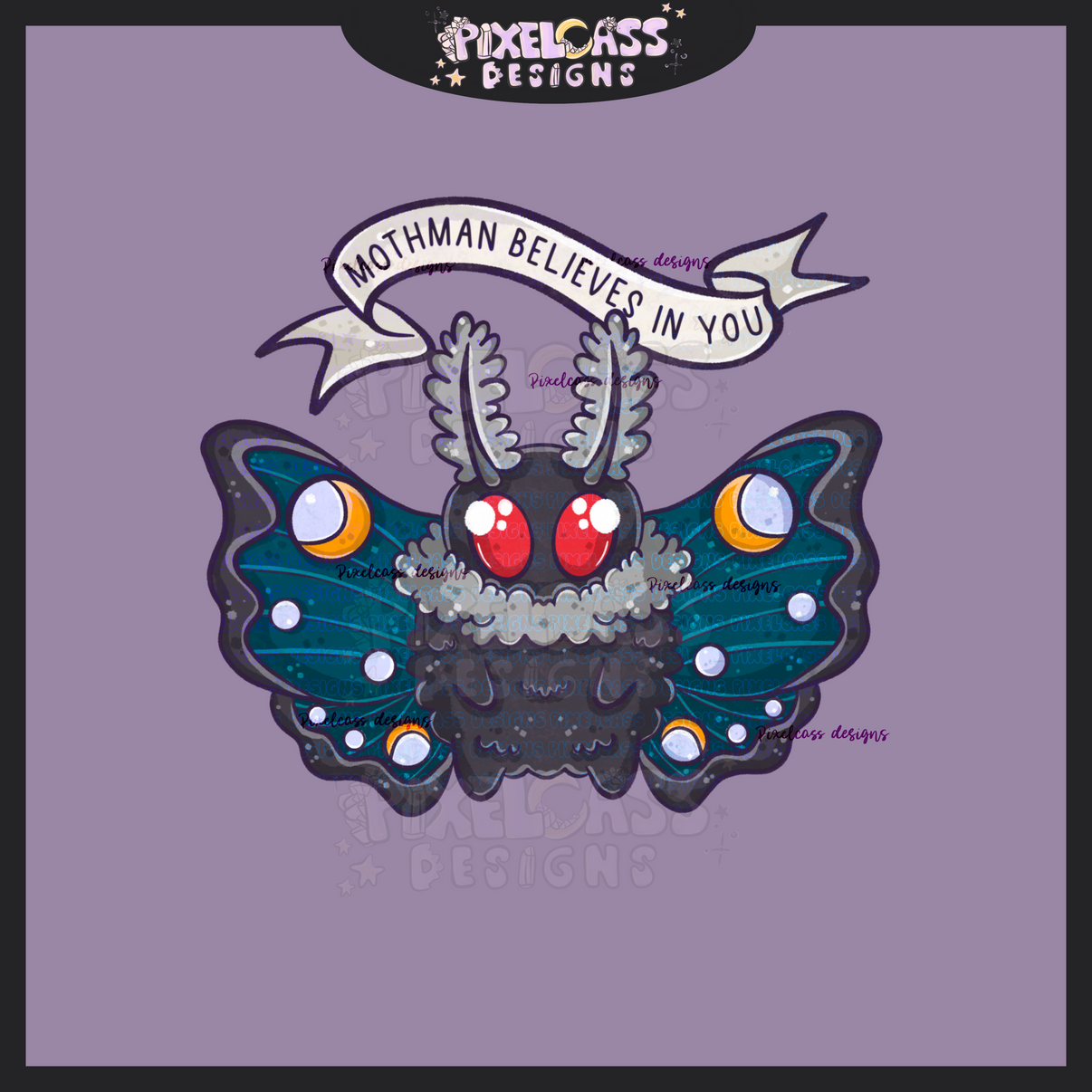 Mothman Believes In You PNG SUBLIMATION – pixelcassdesigns