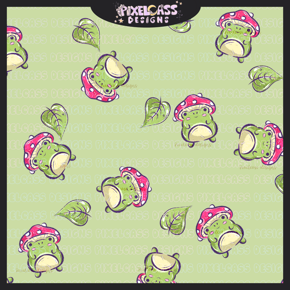 Mushroom Froggies – pixelcassdesigns