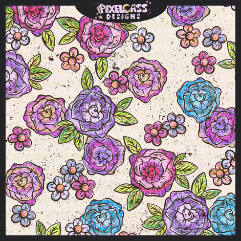 Ombré Flowers – pixelcassdesigns