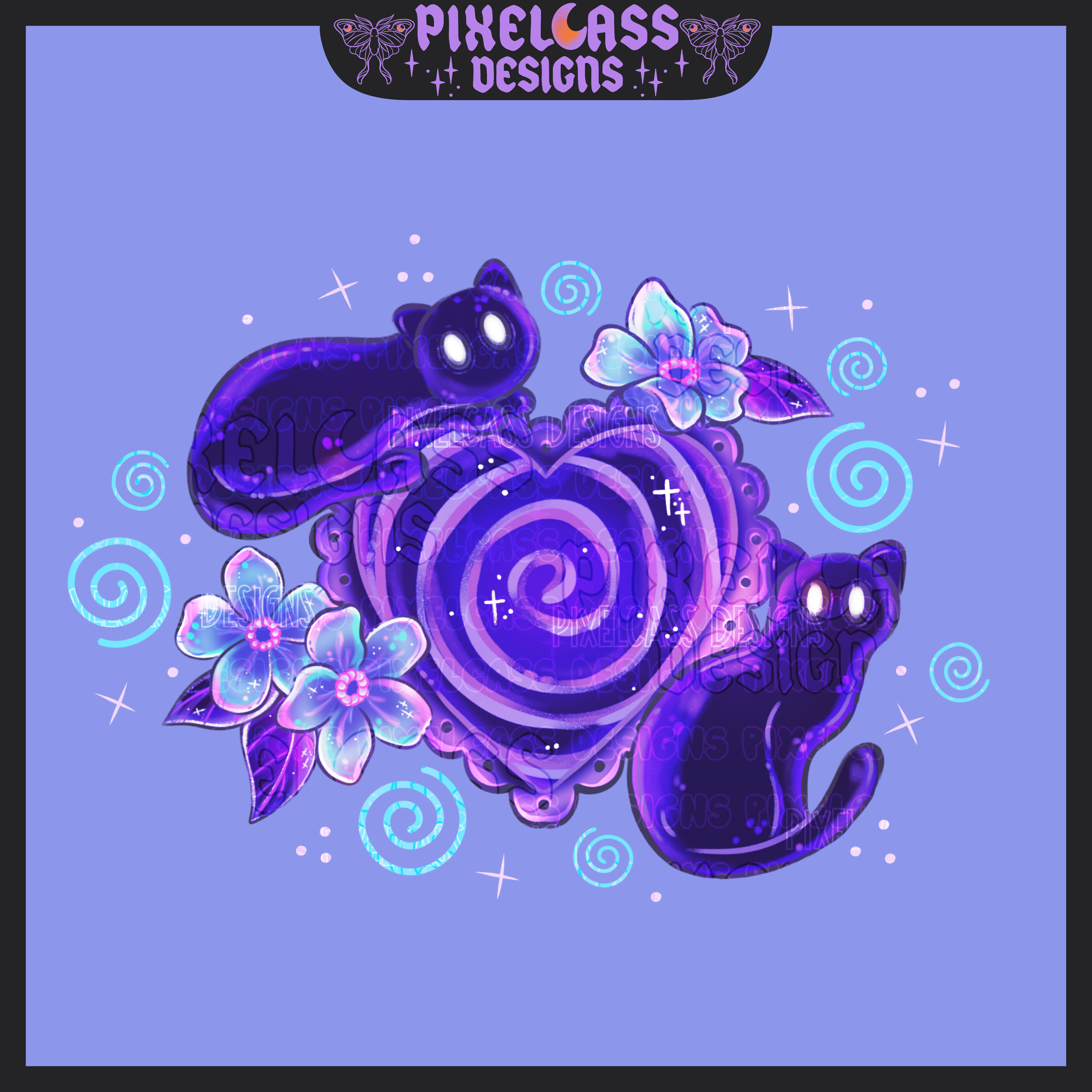 Void Cats (Hextober '25) PNG SUBLIMATION – pixelcassdesigns