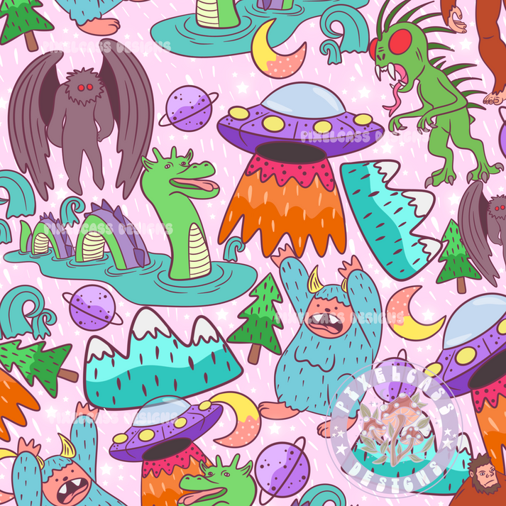 Cryptids – pixelcassdesigns