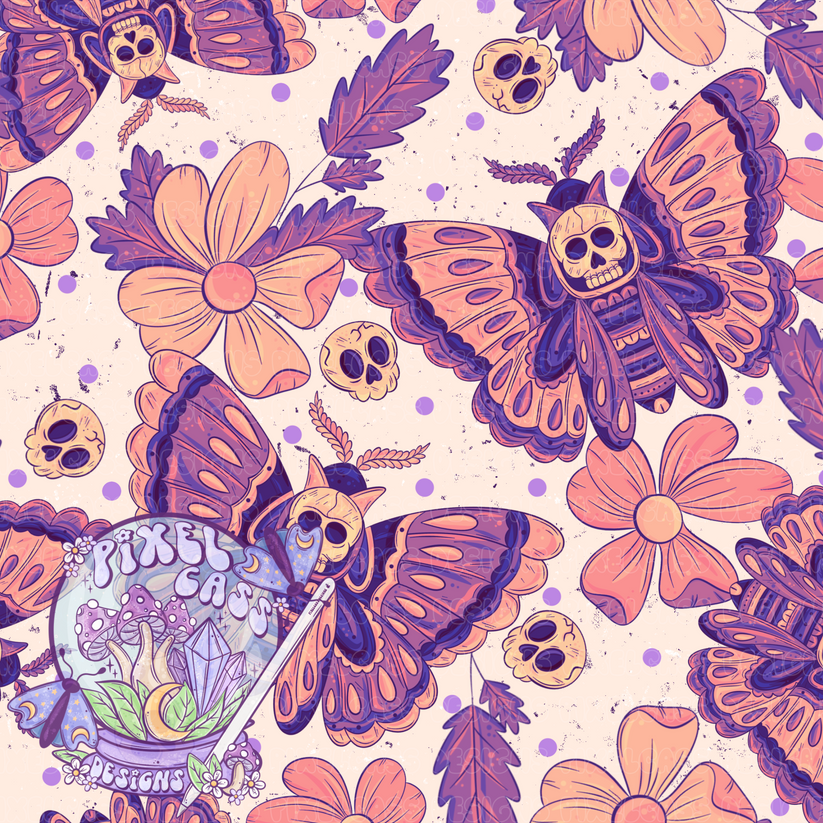 Floral Death Moths – pixelcassdesigns