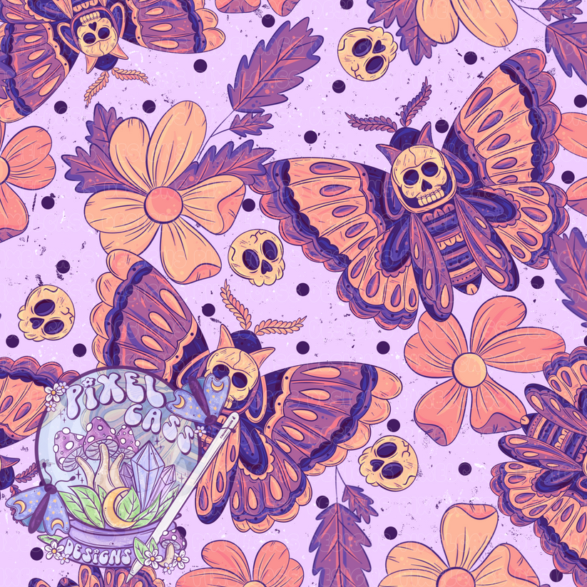 Floral Death Moths – pixelcassdesigns