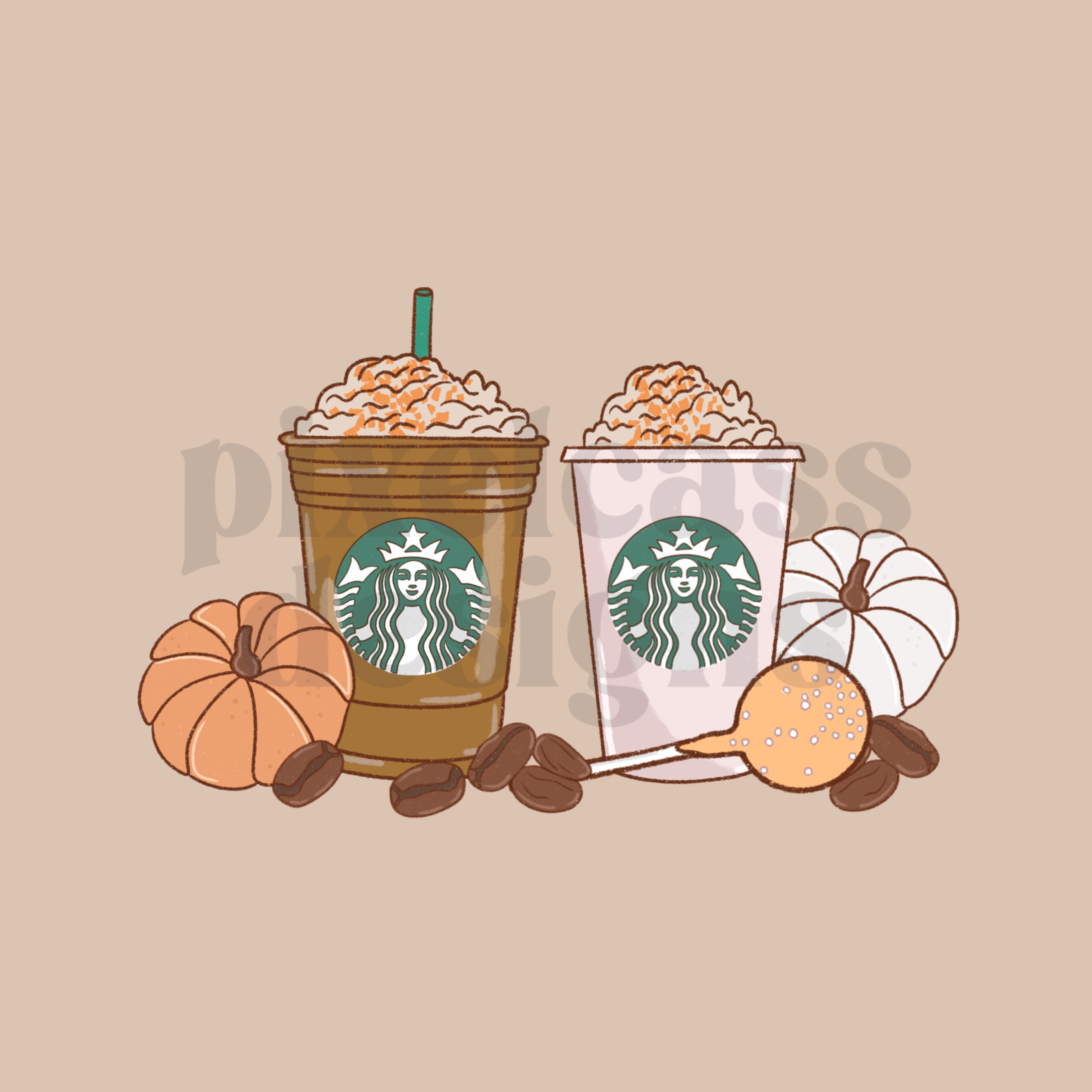 Starbucks Cartoon Drawing