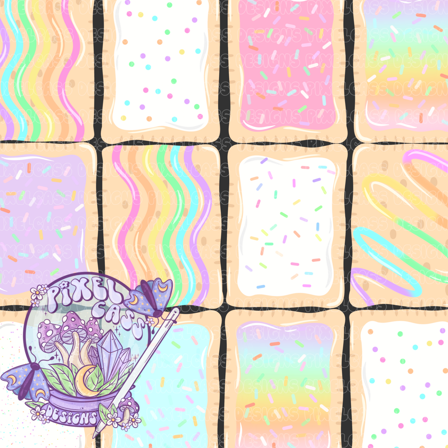 Rainbow Pastries – pixelcassdesigns